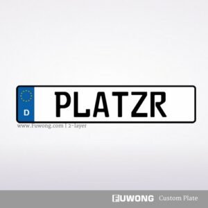 Custom German License Plate For Sale | Fuwong® front license plate